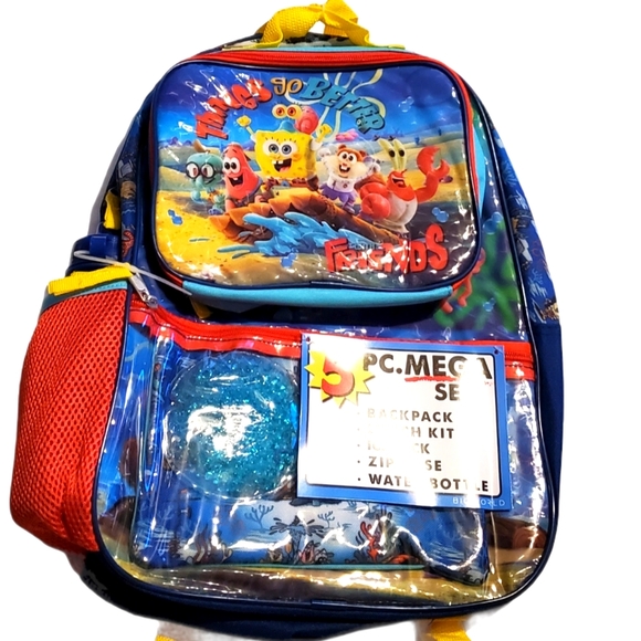 Bioworld | Accessories | Spongebob Squarepants 5pc School Backpack Set ...